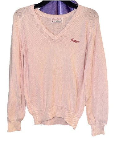 Retro 70s Pink Knit Sweater by Lady Pickering – Classic Vintage Chic ...