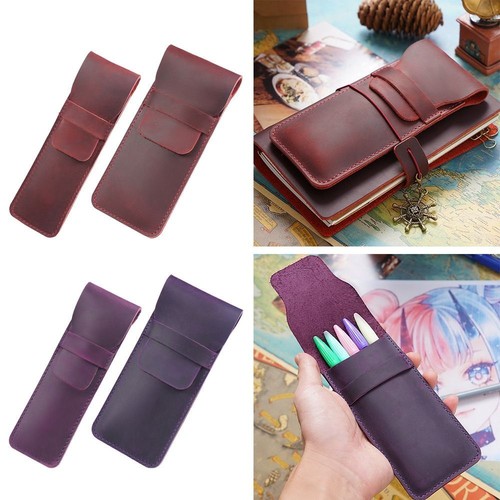 Handmade Brown Fountain Pen Pouch Ballpoint Pen Protective College ...
