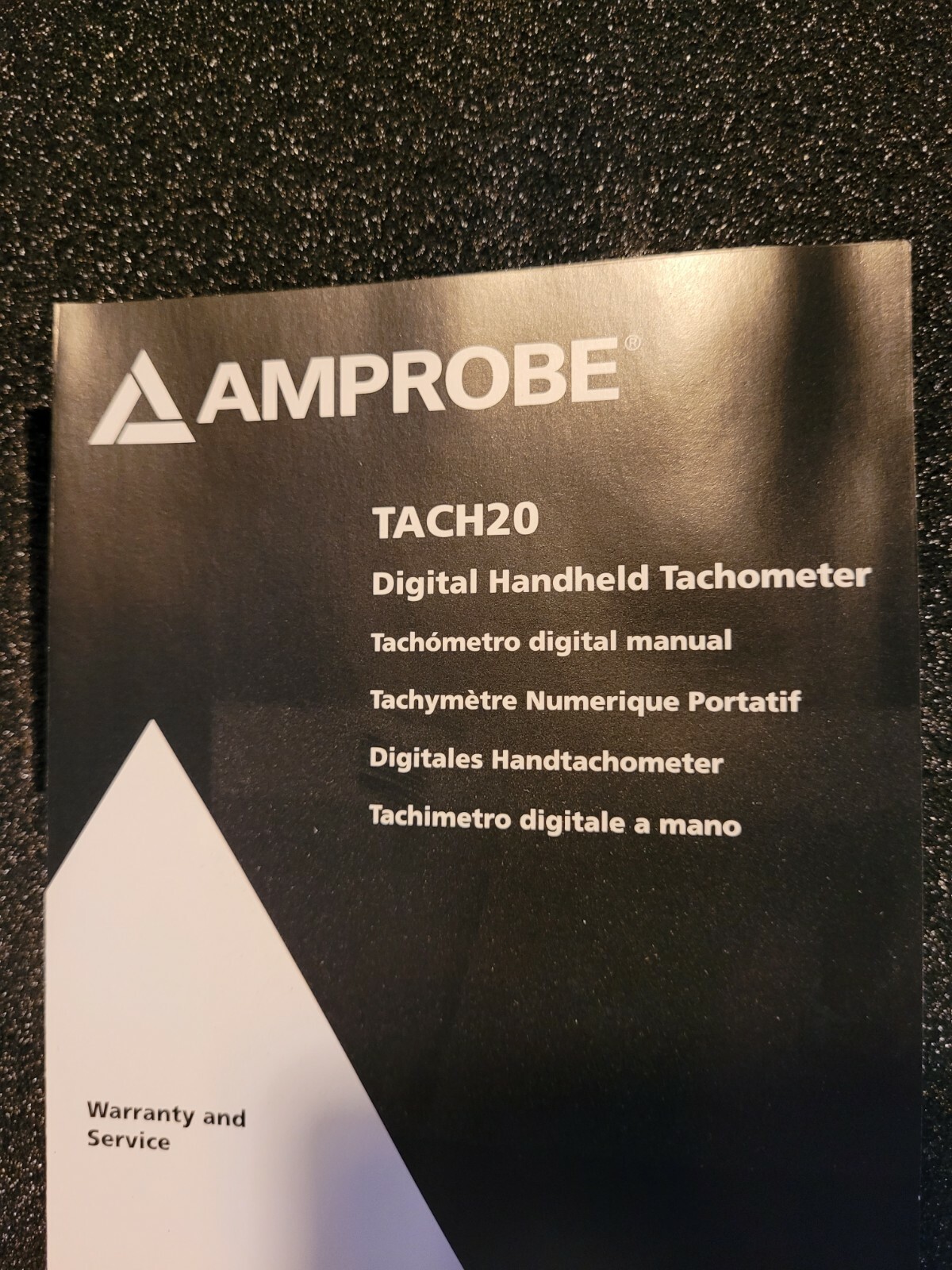 Amprobe Tach20 Digital Handheld Tachometer w/ case and user manual | eBay