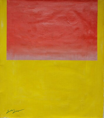 R. Geiger Signed German Abstract Geometric Oil Painting on Canvas | eBay