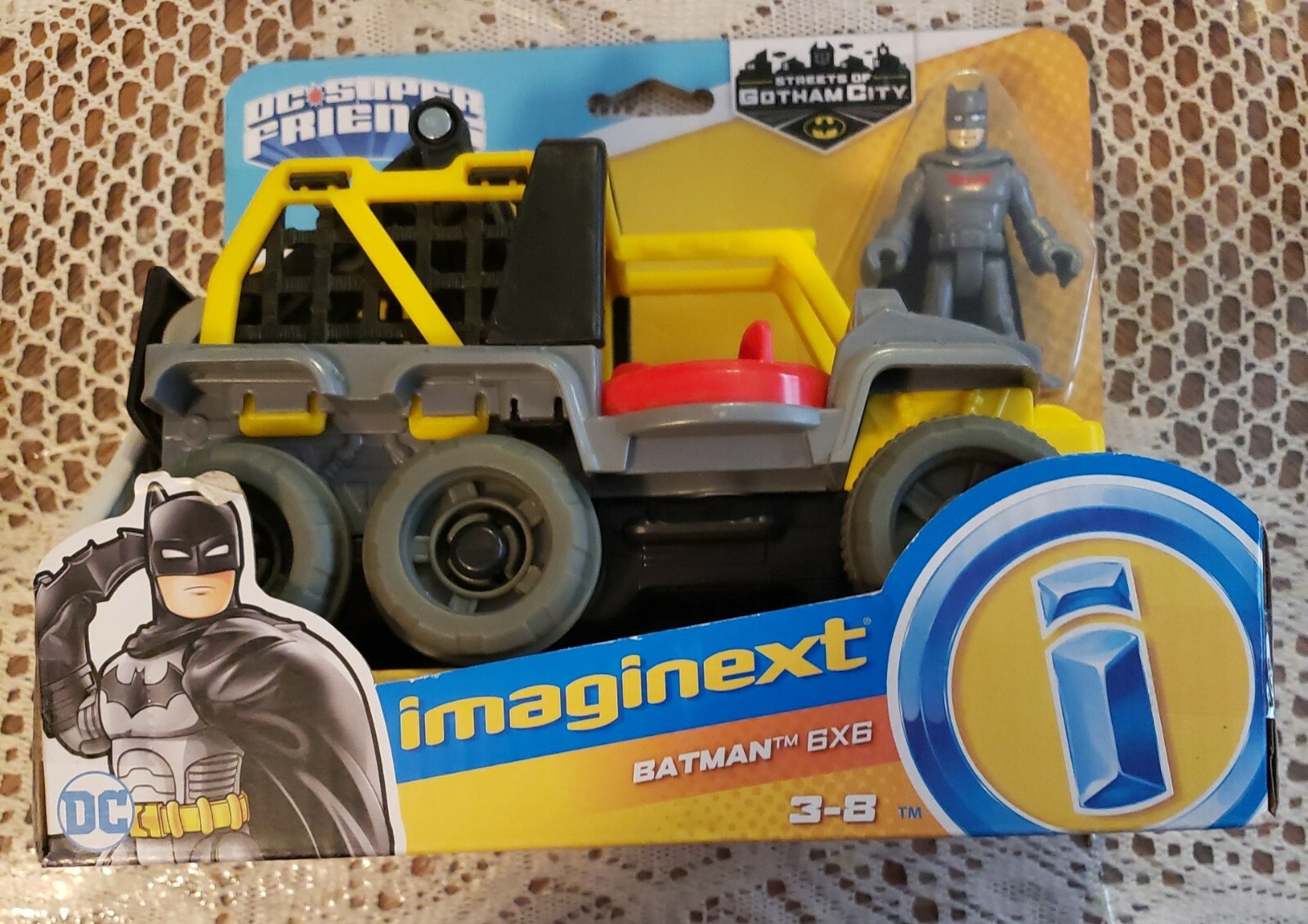 Imaginext DC Super Friends Batman 6 x 6 Wheeler ATV Catcher cage Grey ...