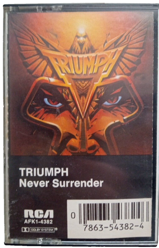 Triumph, Never Surrender, Music Audio Cassette Tape 1983, Classic Rock ...