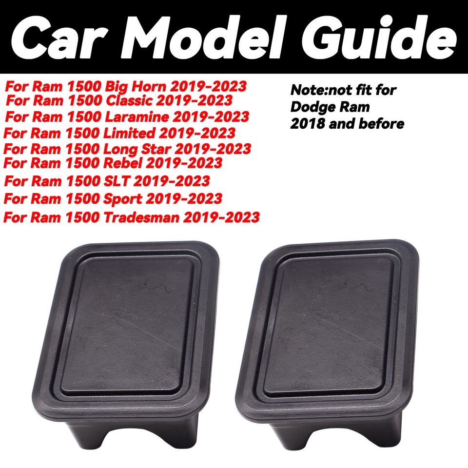 2019+ For Dodge Ram 1500 2500 Stake Pocket Covers Truck Bed Rail Hole ...