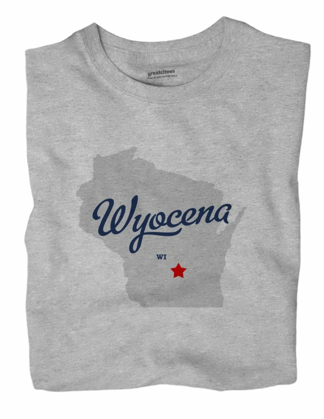 Wyocena Wisconsin WI T-Shirt MAP | eBay