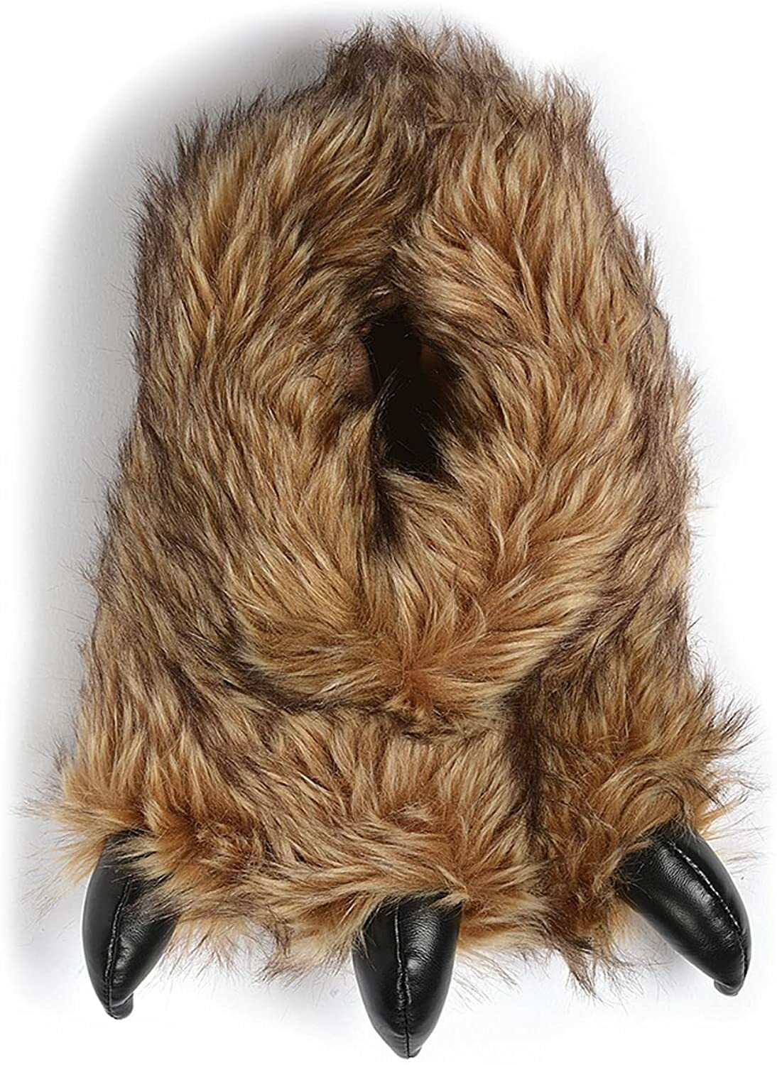 Mens Novelty Claw Slippers Ladies Monster Bear Slippers Memory Foam Fur ...