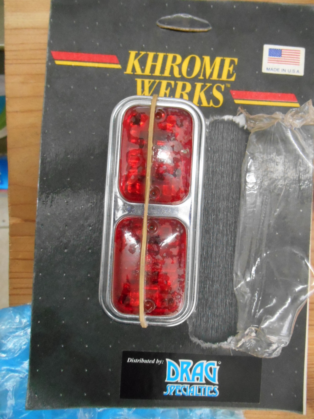Krome Werks Marker Light Baron Mini Twin Red Custom Harley Davidson DS ...