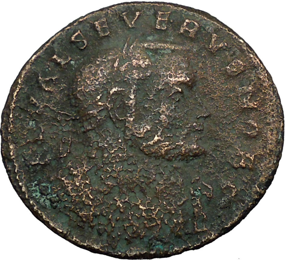 Severus II as Caesar 305AD Ancient Roman Coin Genius Protection Wealth ...