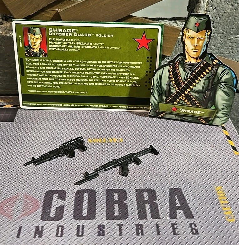 GI JOE ~ 2005 SHRAGE ~ OKTOBER GUARD SCHRAGE ~ UNCRACKED ~ 100% & card ...