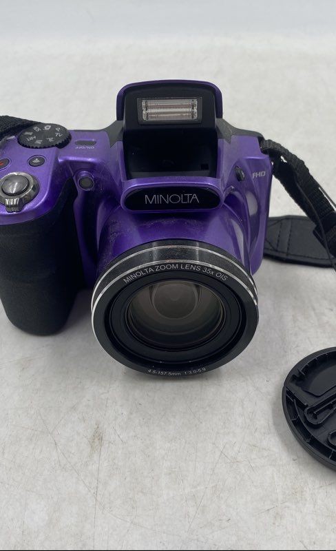 Minolta MN35Z Purple 20 Mega Pixel 35x Optical Zoom Digital Camera | eBay