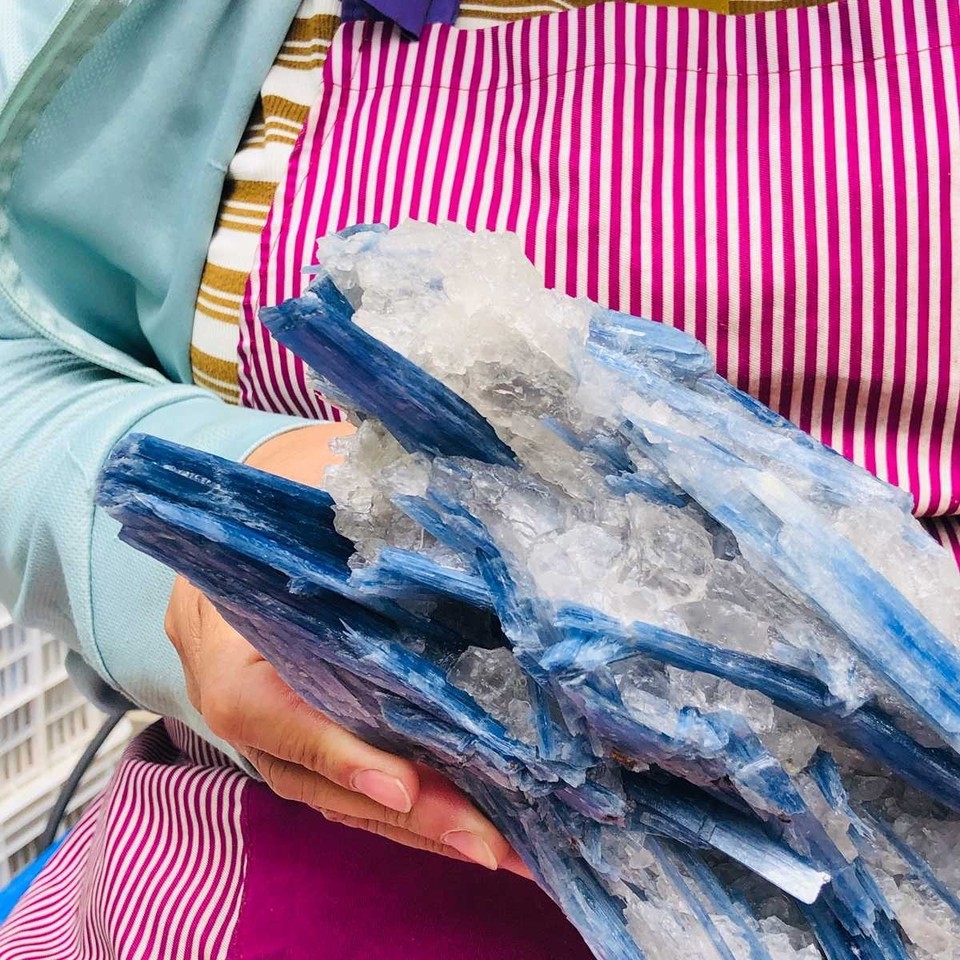 1950g Natural Blue Crystal Kyanite Rough Gem mineral Specimen Healing ...