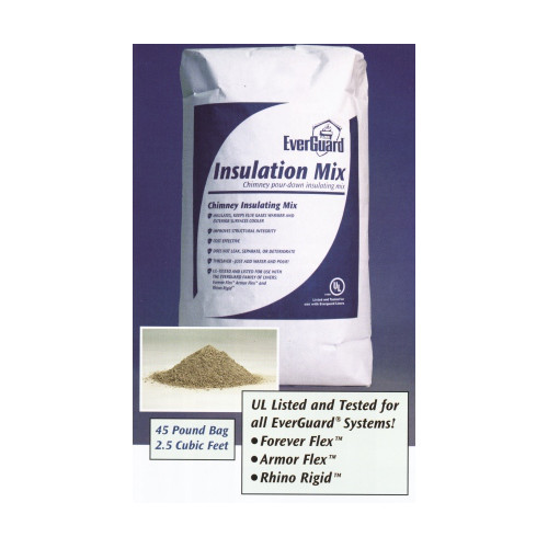 Chimney Insulation Mix - EverGuard Pour-Down Chimney Liner Insulation ...