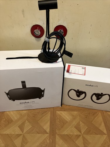 Oculus Rift CV1 Virtual Reality Headser- Full Working Set In Box Extra ...