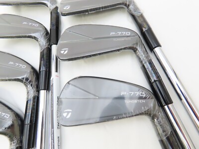 New TaylorMade P770 Phantom Black Iron Set 4-PW Project X 6.0 Stiff ...