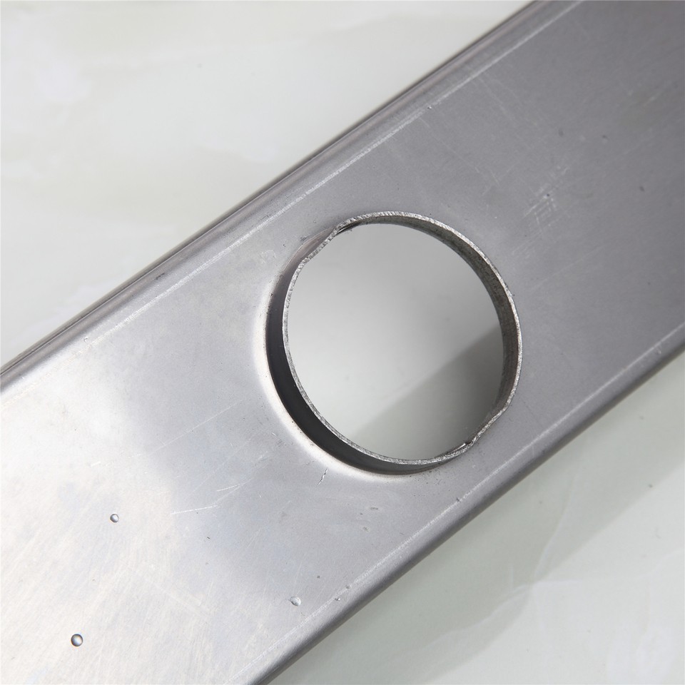 24" Rectangle Stainless Steel Bathroom Shower Waste Floor Insert Drain ...