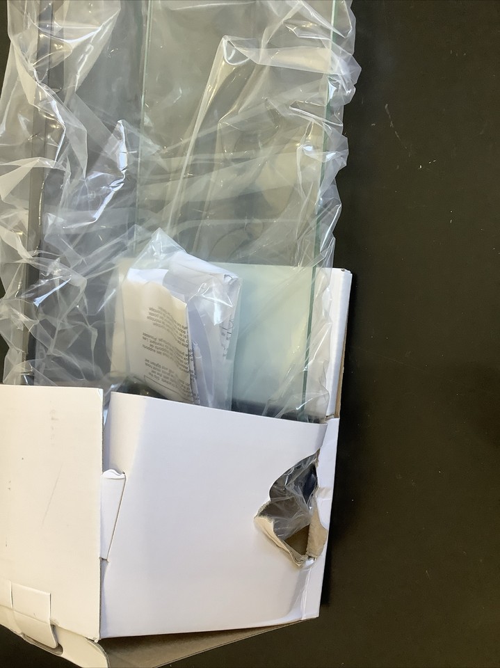 Delta 24” Towel Bar W/Glass Shelf Zura 77480-BL Black Finish U3 New | eBay