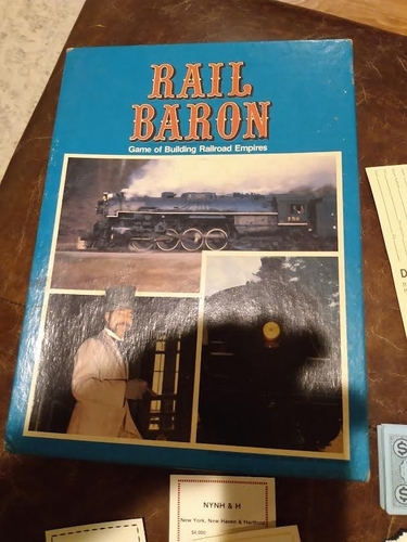 Rail Baron Game 1977 Avalon Hill Bookshelf Complete Vintage | eBay