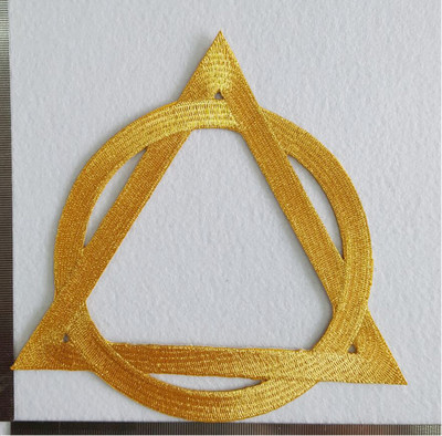 Church - Holy Trinity - Gold Metallic - Christian - Embroidered Iron On ...