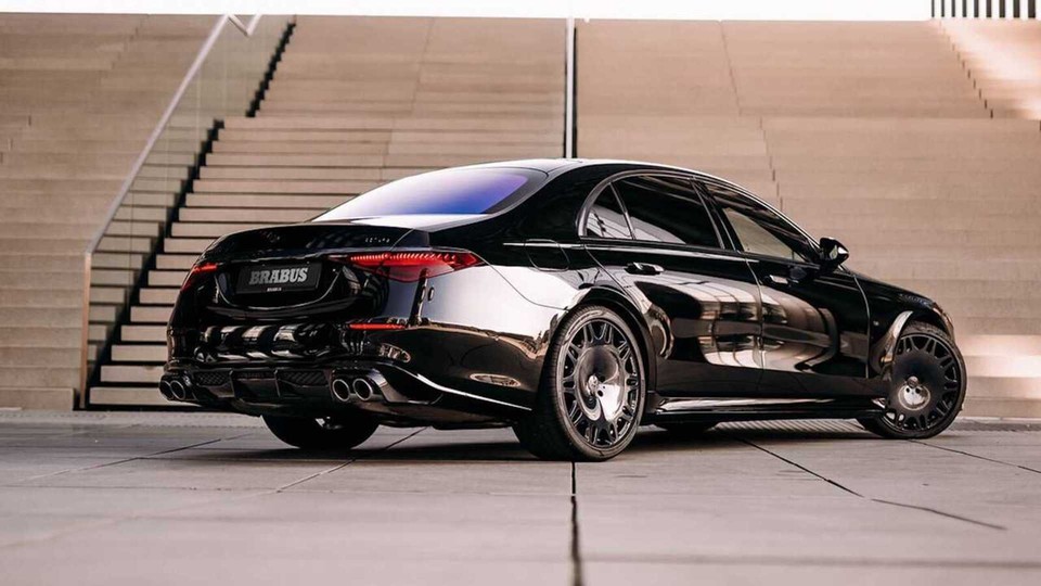 22x9 22x10.5 MERCEDES BENZ WHEELS RIMS TIRES BRABUS S550 S560 S580 S600 ...