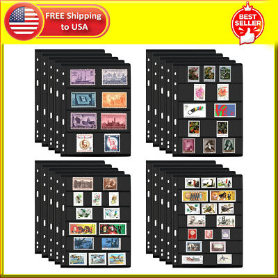 Standard 9-Hole Stamp Album Pages for Collecting and Displaying Stamps ...