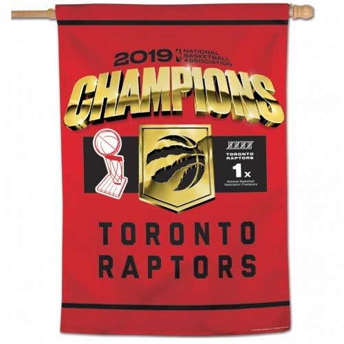 TORONTO RAPTORS 2019 CHAMPIONS VERTICAL BANNER/FLAG 28" X 40" SHIPS ...