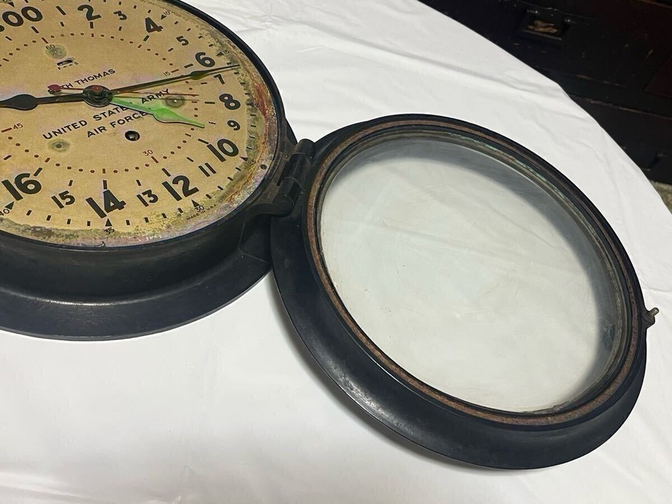 Rare Antique Seth Thomas Air Force Us Military Ship Clock Wall | eBay