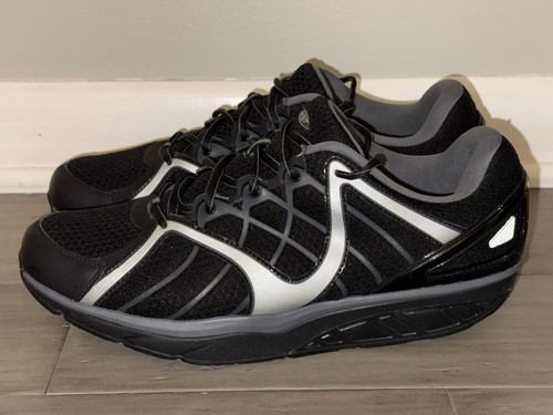 MBT Rocker Shoes Men's Size 11 - 11.5 Black Walking Comfort Sneakers ...