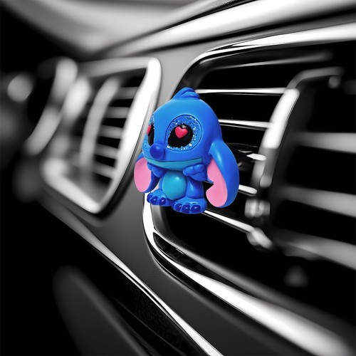 3D Resin Lovely Alien Couple Car Air Freshener 03. 2pcs Cartoon ...