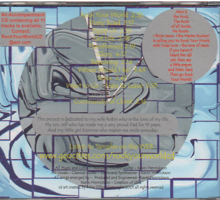 ROCK YOUR WORLD Kevin Henrickson (CD, 2001) | eBay