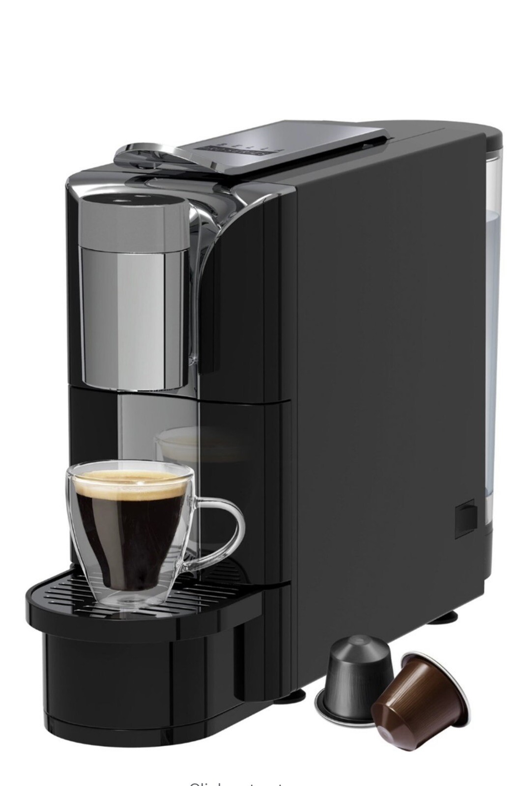 Bella Pro Series Capsule Coffee Maker and Milk Frother CM7006C-UL Black ...