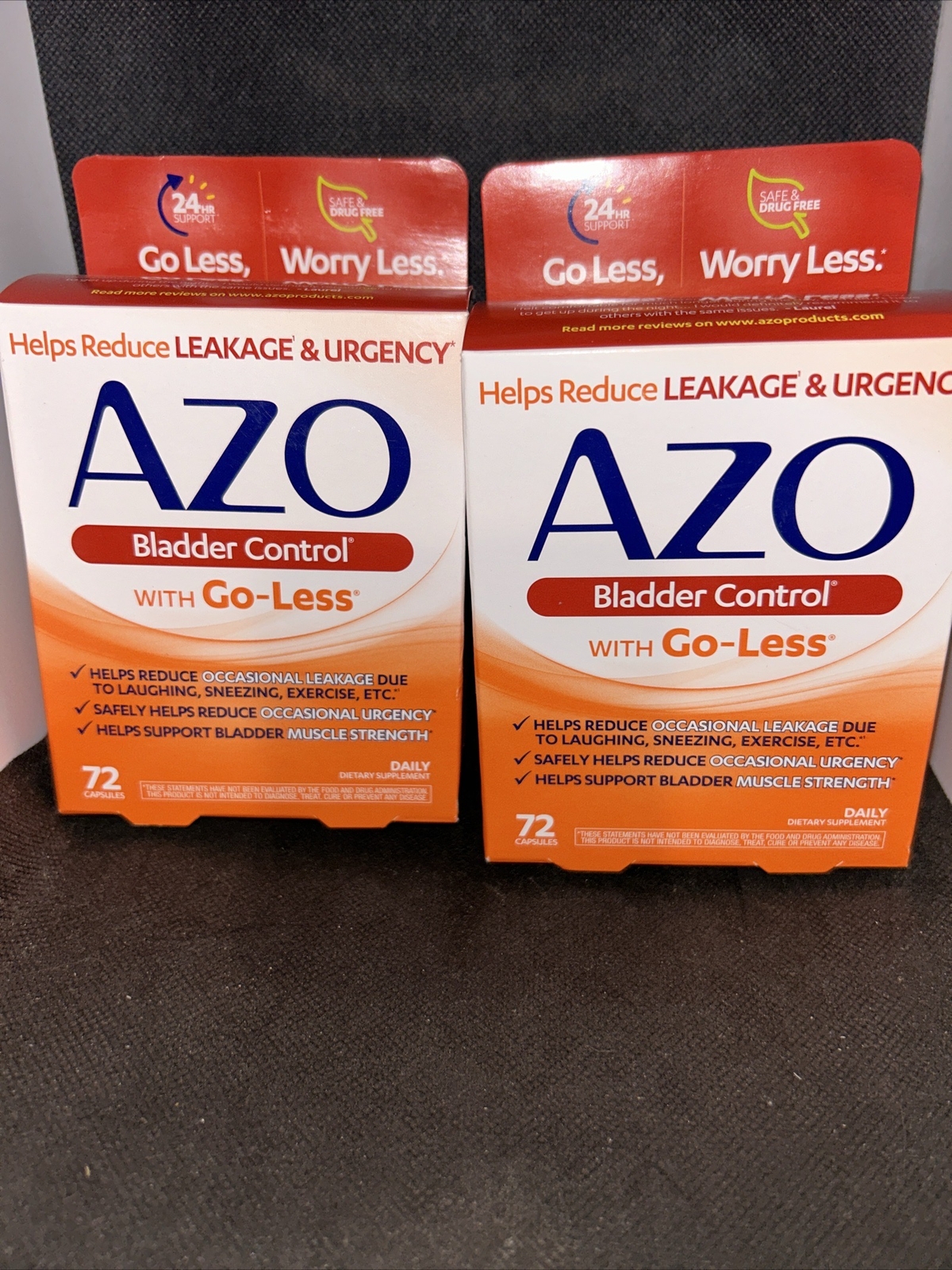 AZO Bladder Control with Go-less Supplement Capsules - 72 Count 2 Pack ...