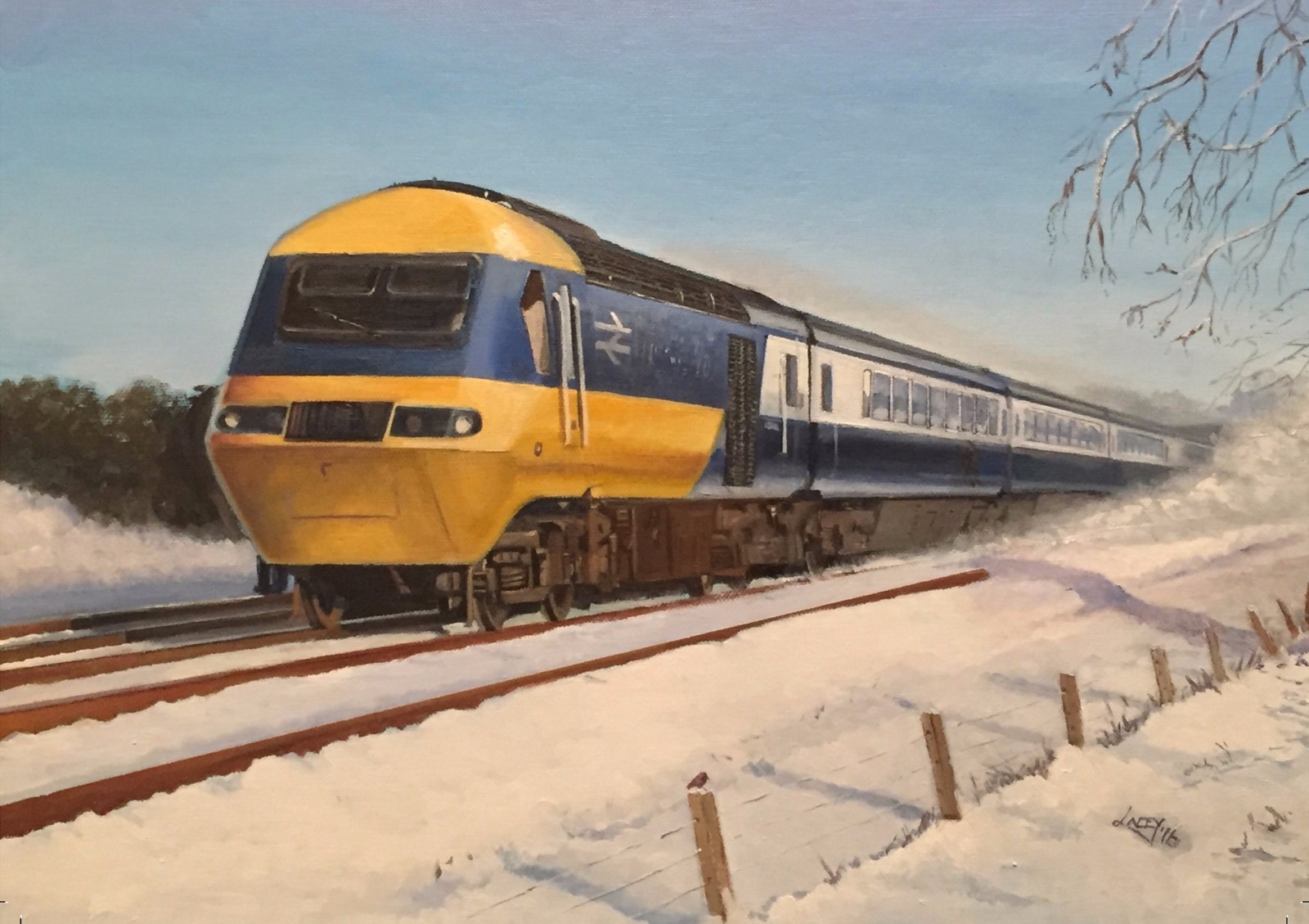 Intercity Inter-City 125 HST British Rail Railway Train Christmas Xmas ...