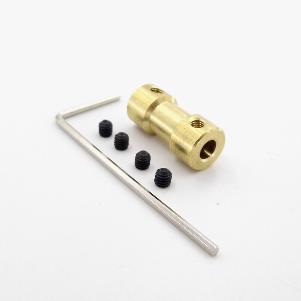 2x RC Model 2 2.3 3 3.17 4 5 6mm Motor Shaft Coupling Copper Joint ...