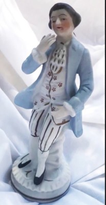 Vintage L&M Bisque Porcelain Painted Fancy Englishman Figurine 7" | eBay