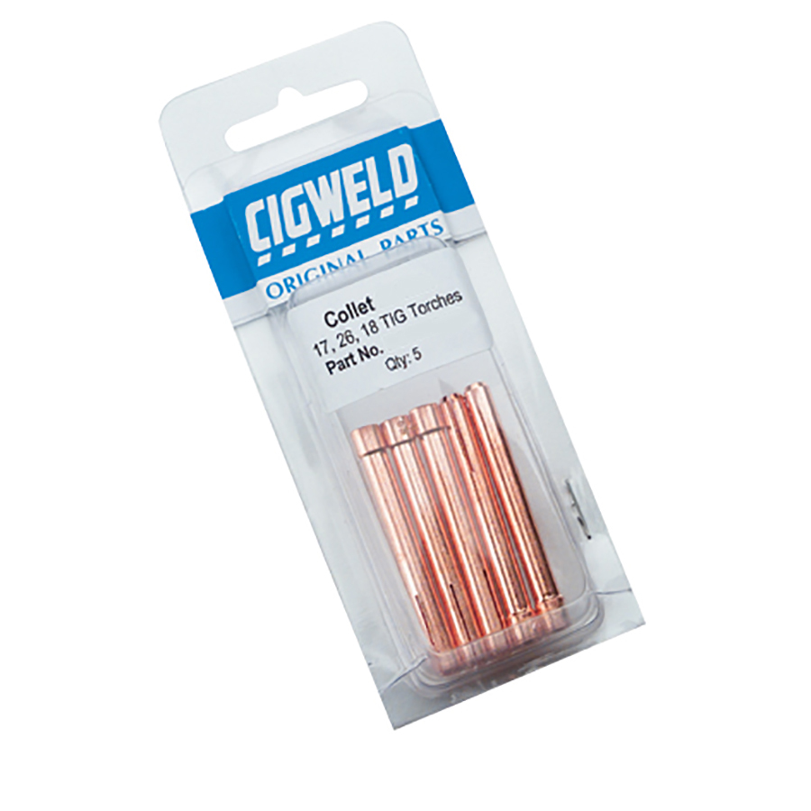 Cigweld COLLET WELDING TIPS 5Pcs Suits 17, 18 & 26 TIG Torches - 1.6mm ...