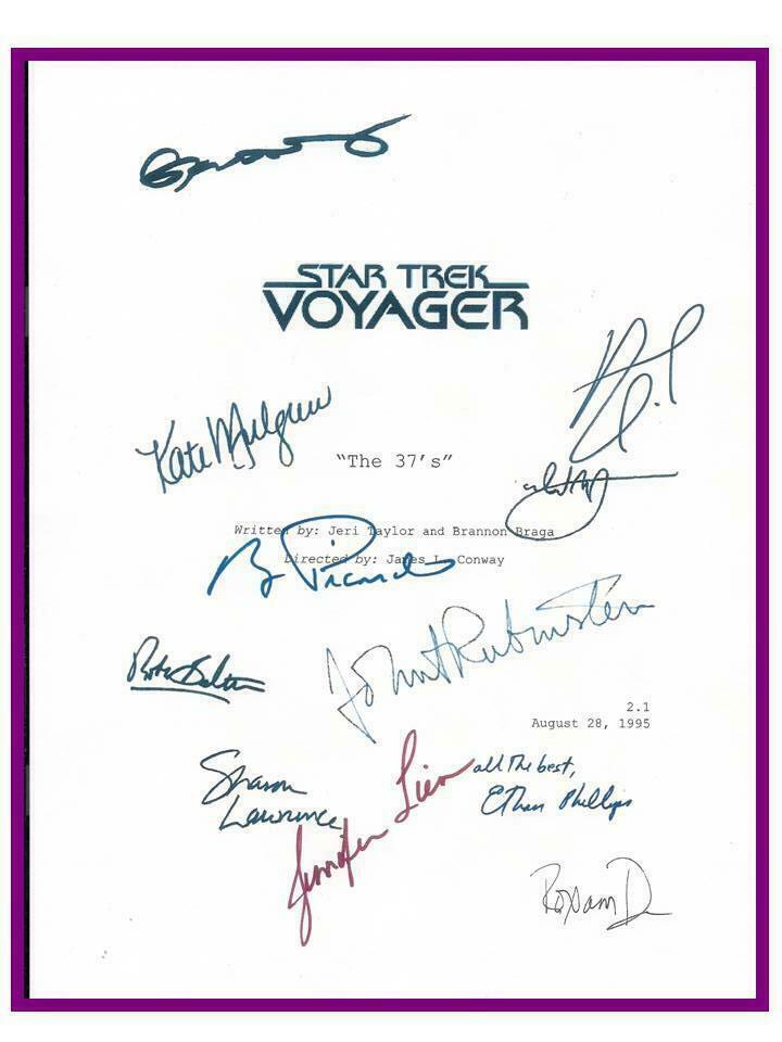 STAR TREK VOYAGER THE 37'S SIGNED SCRIPT RPT ROBERT BELTRAN JOHN ...