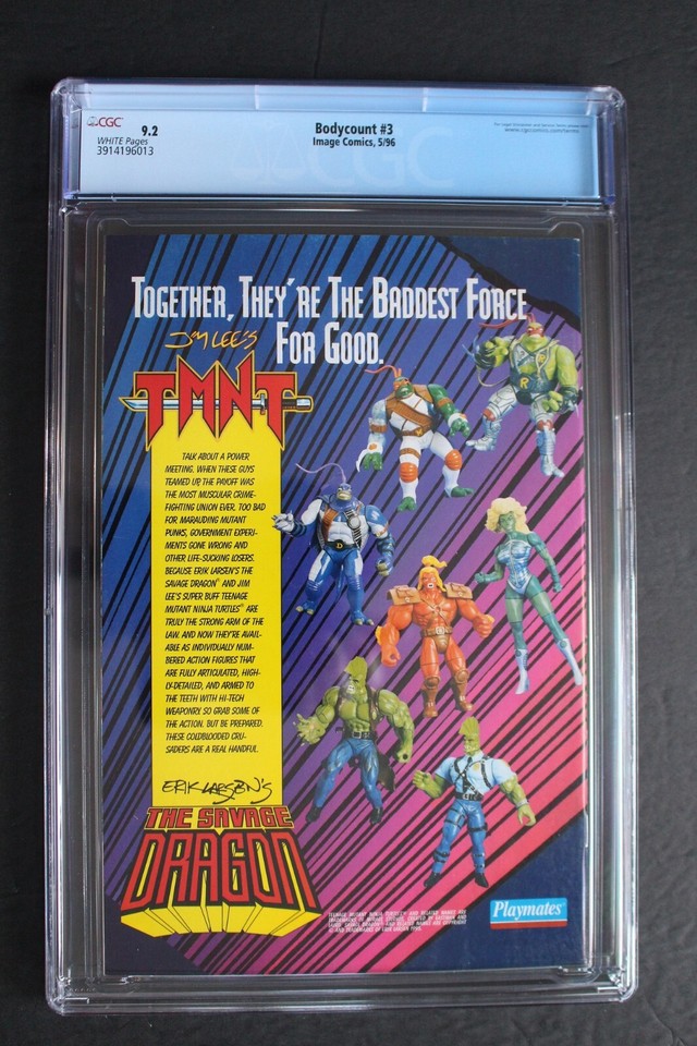 BODYCOUNT #3 Raphael Casey Jones Image 1996 Eastman Bisley VIOLENT TMNT ...