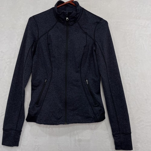 Zella Studio Jacket Women S Full Zip Charcoal Gray Athletic Athleisure ...