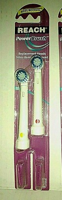 Vintage Rare 2 Pc Reach Power Brush Replacement Heads Powerbrush ...