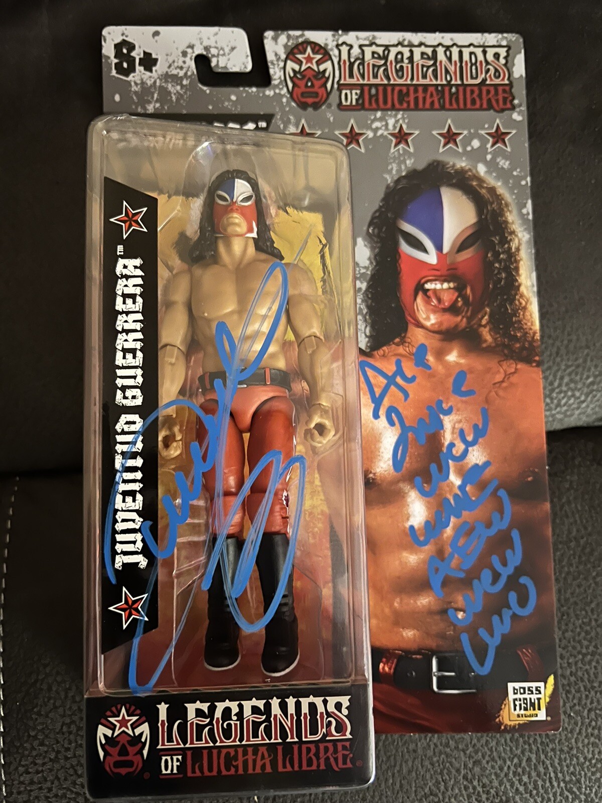 JUVENTUD GUERRERA SIGNED LEGENDS OF LUCHA LIBRE FIGURE WCW WWE ECW With ...