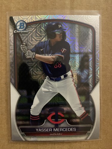 2023 Bowman Chrome Mega Box YASSER MERCEDES Mojo Refractor Prospect ...