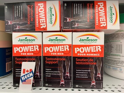 QTY:5)Jamieson Power for Men Testosterone Support Supplement 60 Caplets ...