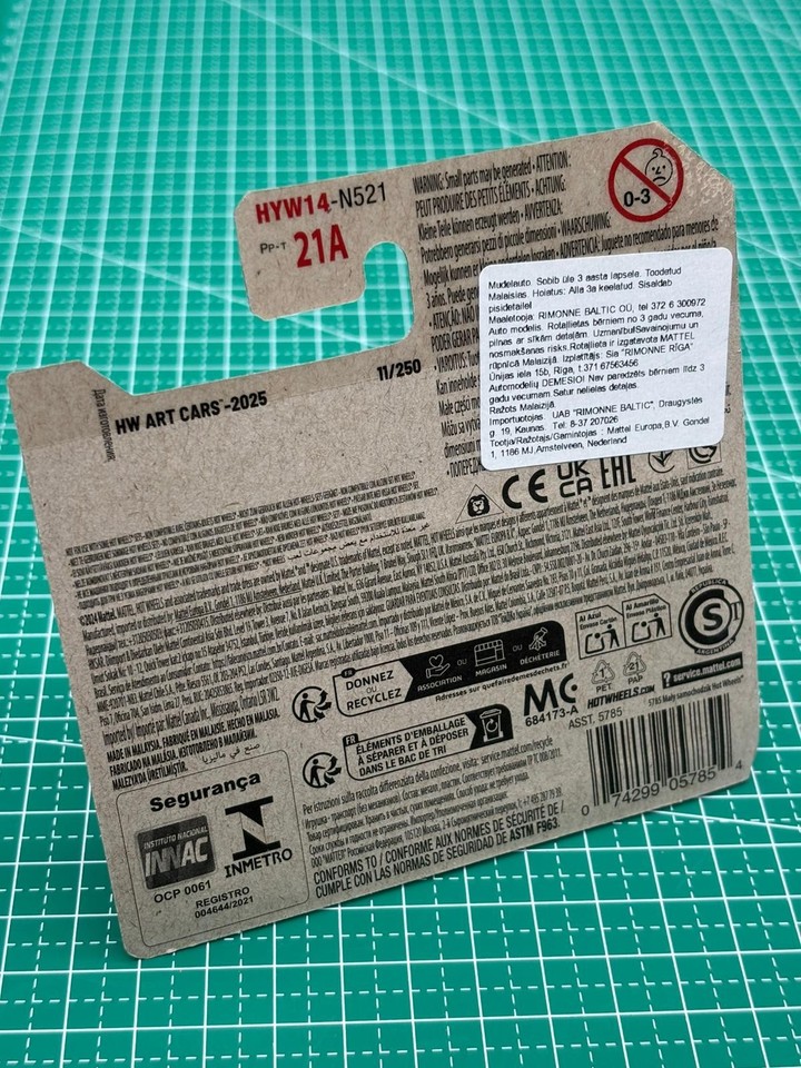 2025 HOT WHEELS KEI SWAP SERIES HW ART CARS SHORT CARD RED NEW IN YEAR ...