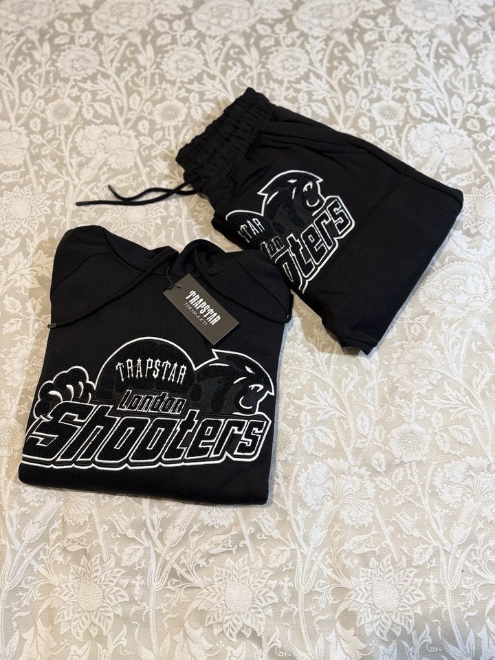 Trapstar London Shooters Hooded Black Tracksuit Set Size M | eBay UK