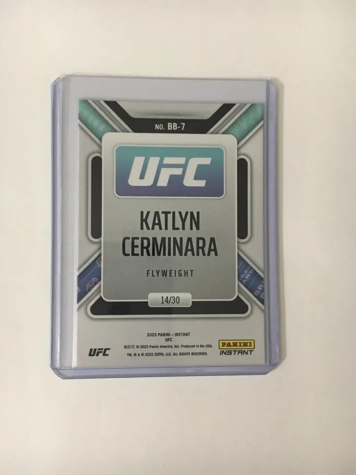 2023 PANINI UFC INSTANT KATLYN CERMINARA BREAKING BARRIERS PARALLEL #14 ...