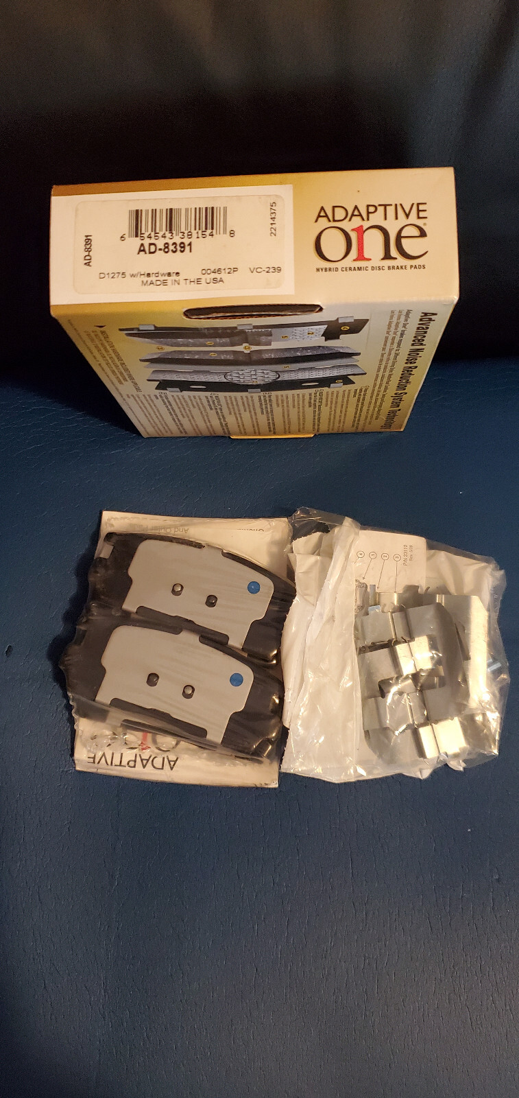 Disc Brake Pad Set Rear NAPA Adaptive One AD-8391 Ceramic Raybestos ...