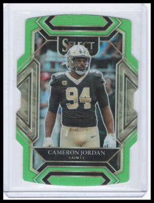 2021 Panini Select - Cameron Jordan - Neon Green Prizm Die Cut #/349 | eBay