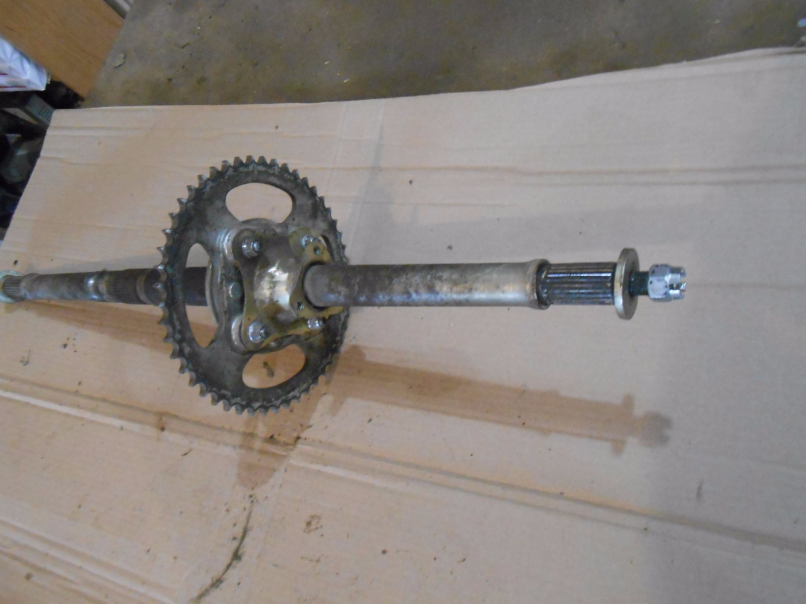 Honda TRX125 TRX 125 4 Four Trax 1985 85 rear axle back wheel drive ...