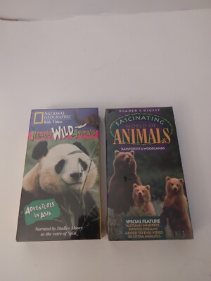 VHS: Nat'l Geographic Really Wild Animals/Readers Digest Fasc.... World ...