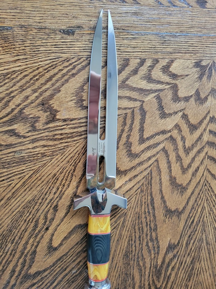 Gil Hibben Expendables II Double Shadow Prototype Knife w/sheath! Very ...