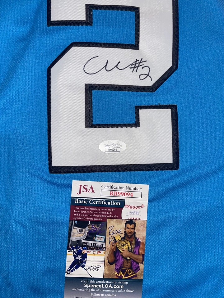 Cole Anthony North Carolina Tar Heels Autographed Jersey JSA Certified ...